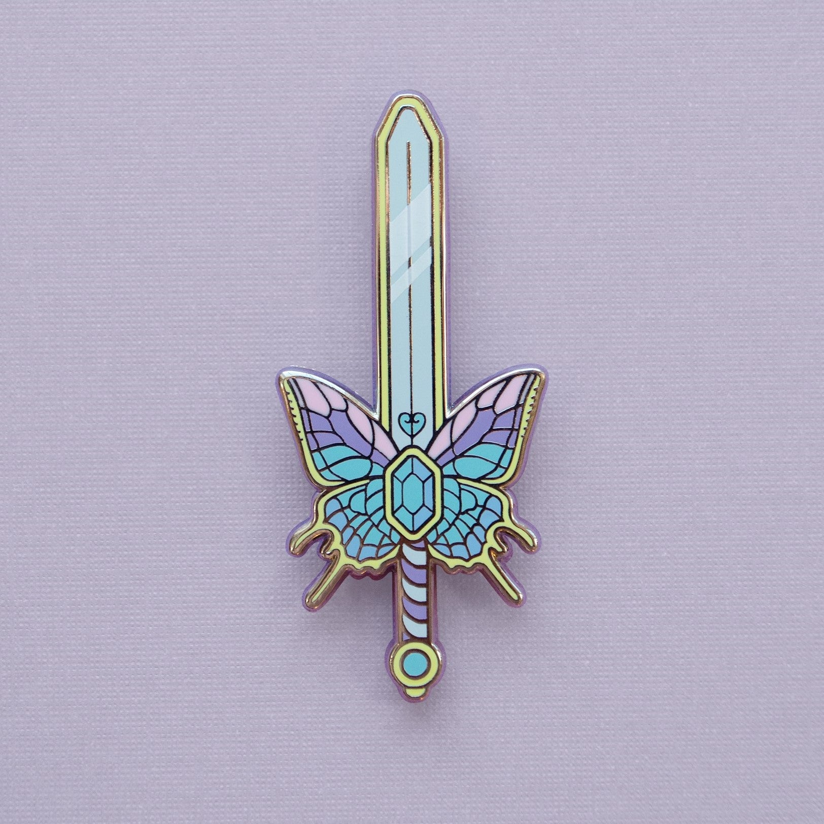 Crystal Butterfly | Enamel Pin – Mochiville