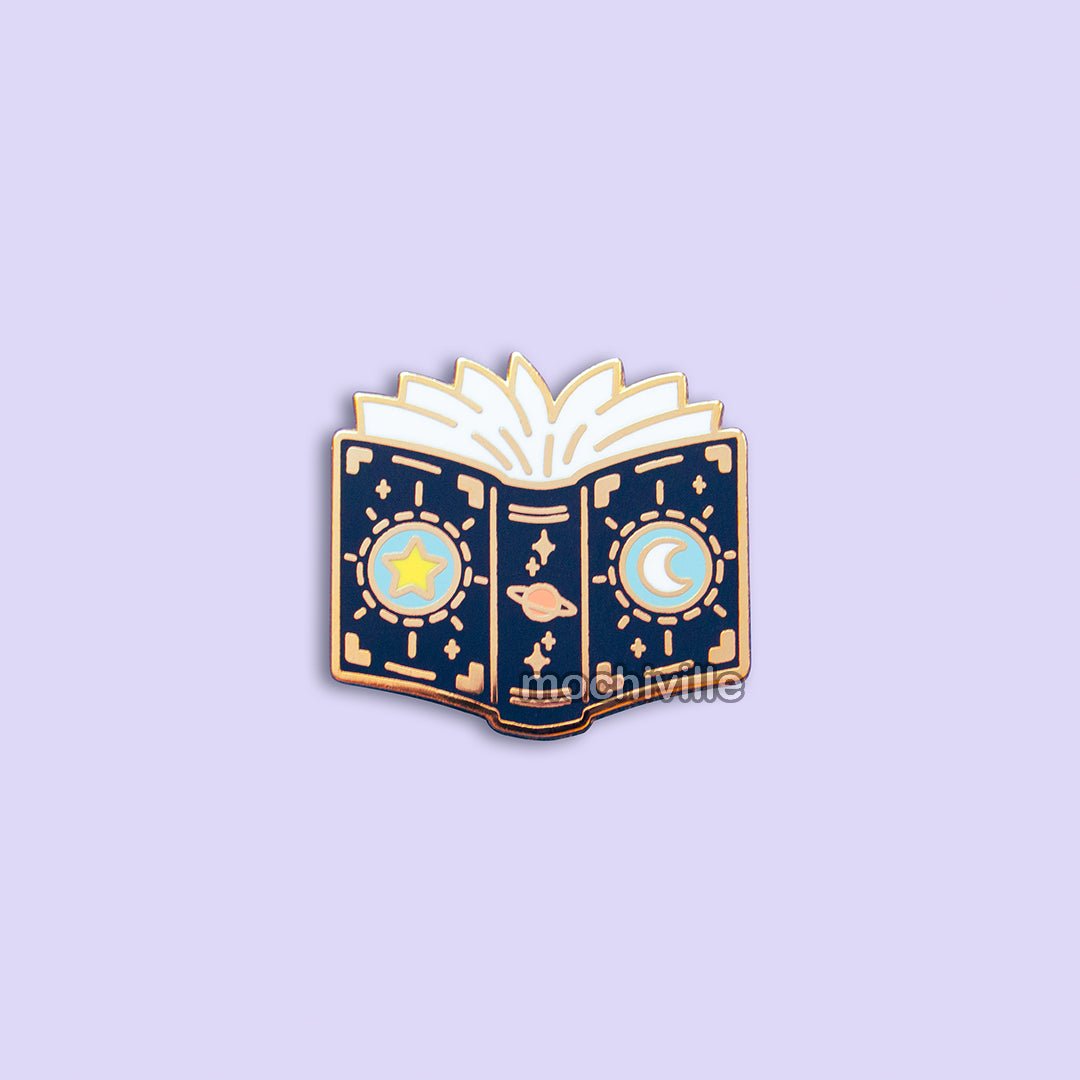 Cosmic Spellbook | Enamel Pin – Mochiville